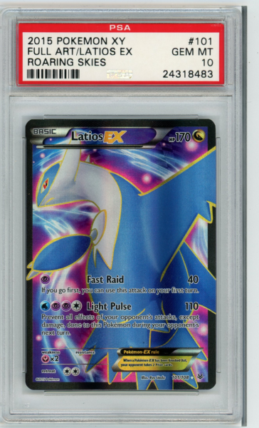 Pokemon Latios EX Full Art #101 XY Roaring Skies PSA 10 Gem Mint - GS ...